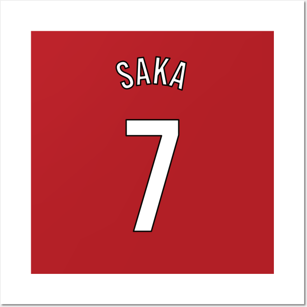 Saka 7 Home Kit - 22/23 Season - Bukayo Saka - Posters and Art Prints | TeePublic